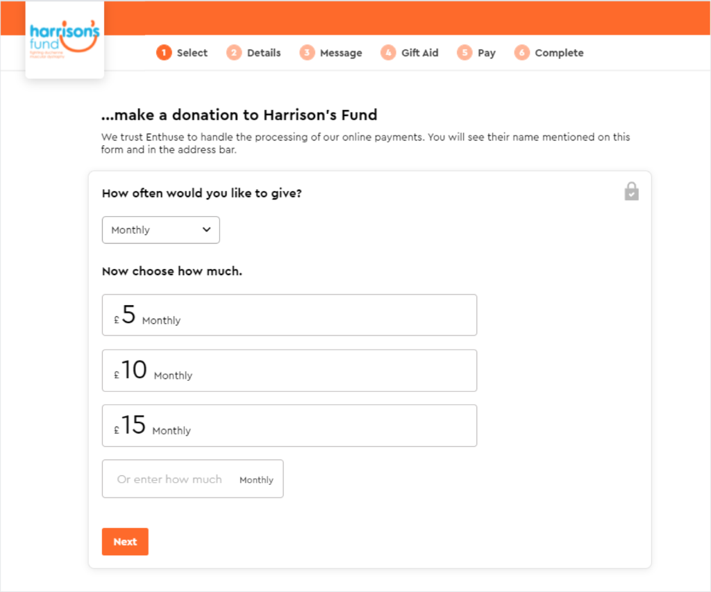 Branded_Donation_Page_with_border - Enthuse: Branded fundraising for ...